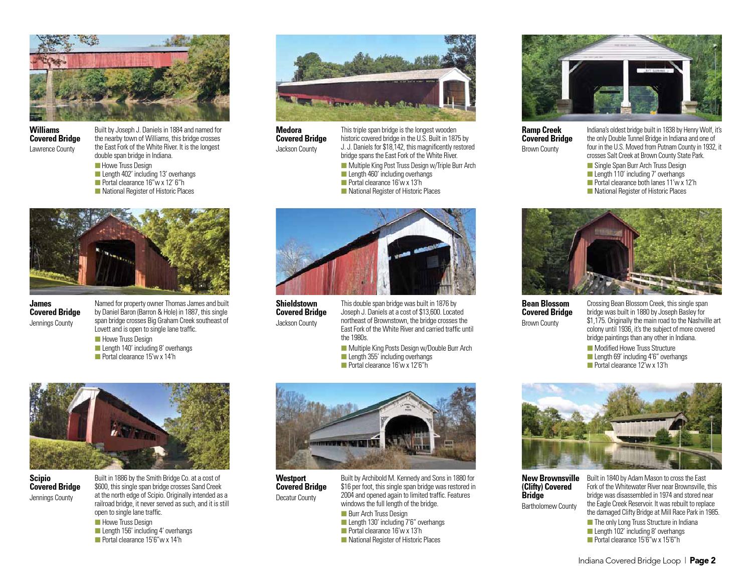 Indiana Covered Bridge Loop by Brown County Visitors Center - Issuu