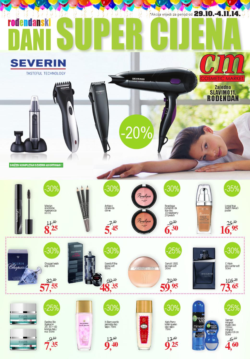 Dani SUPER CIJENA 29.10.- 4.11.2014. by CM-Cosmetic Market - Issuu