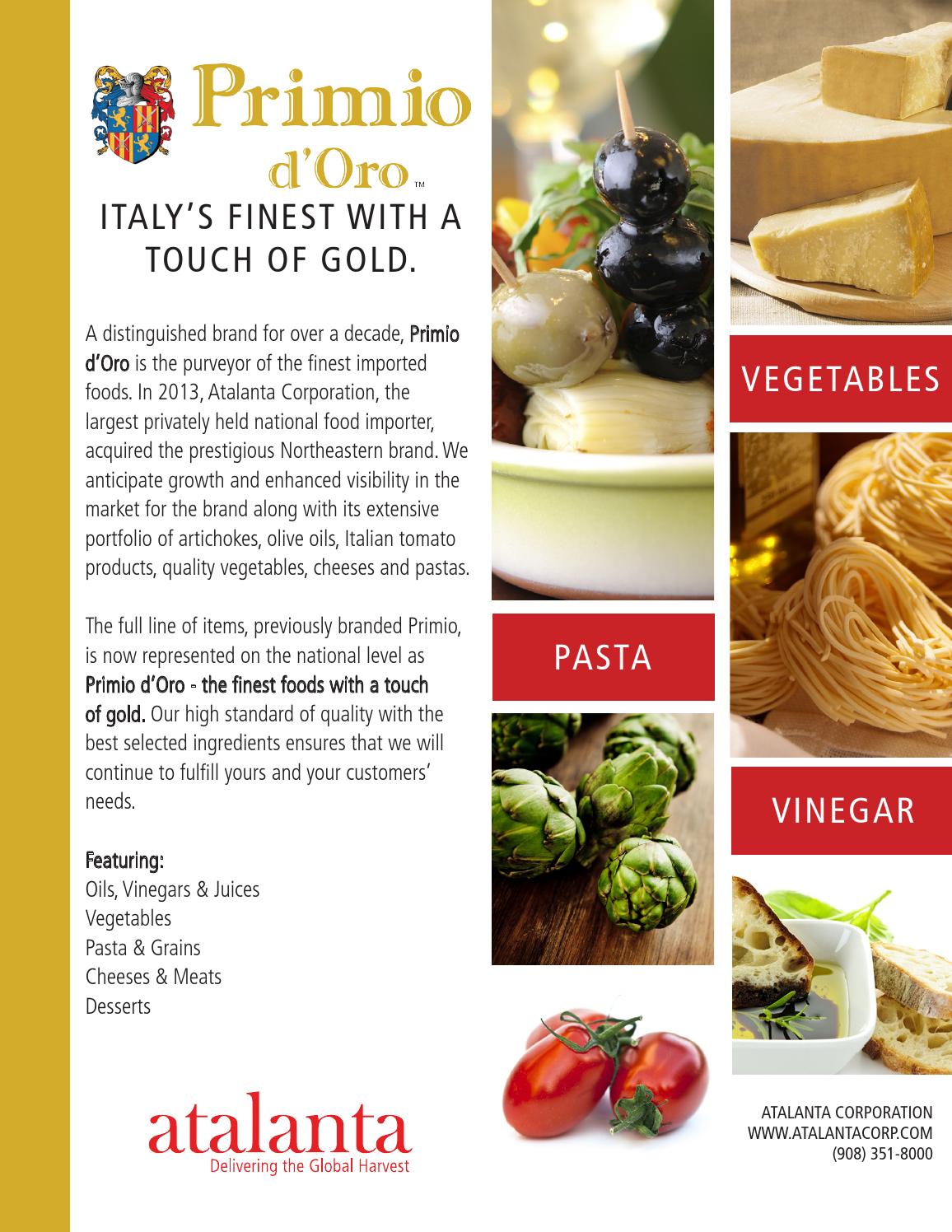 Primio d'oro catalog by Atalanta Corp. - Issuu