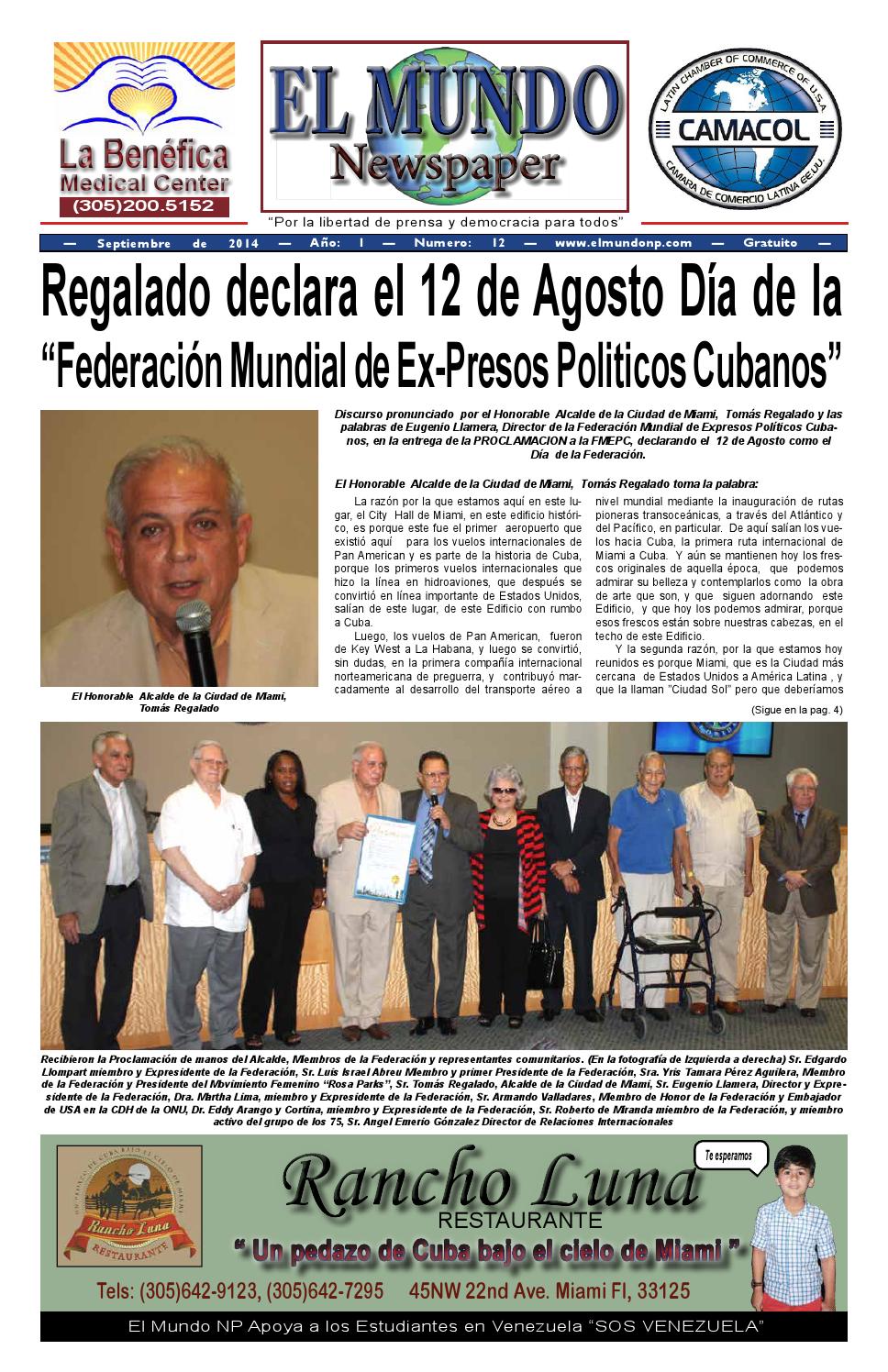 El Mundo Newspaper Septiembre 2014 by Citizen T - Issuu