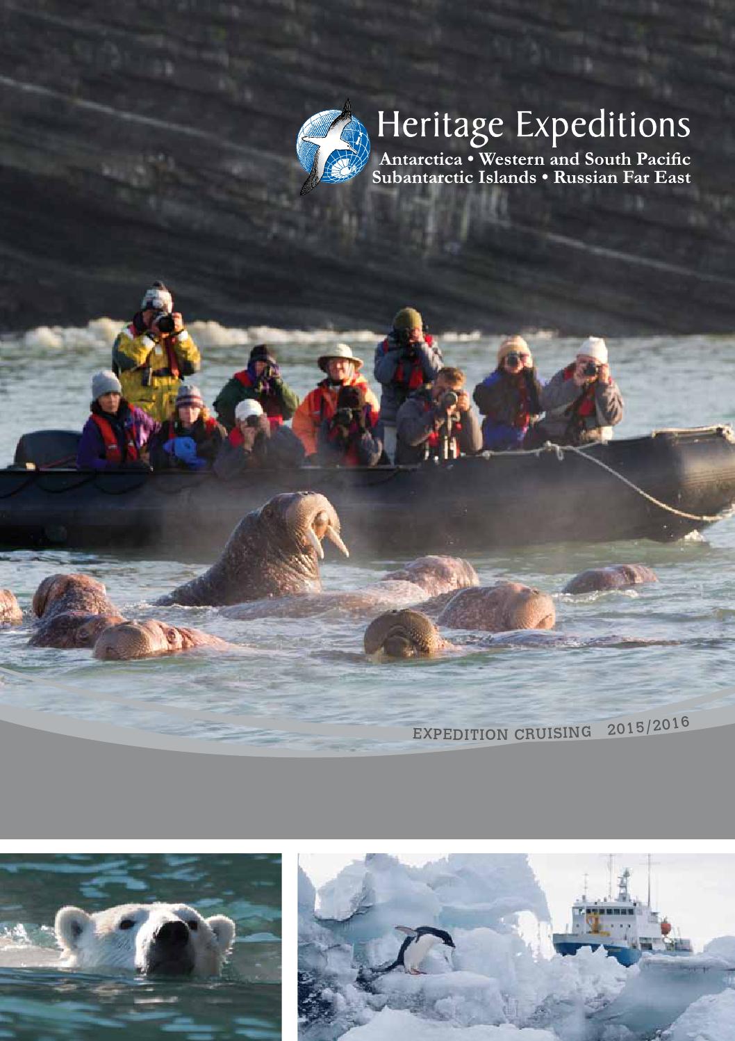 Heritage Expeditions 2015 Expedition Cruising Brochure by Heritage ...