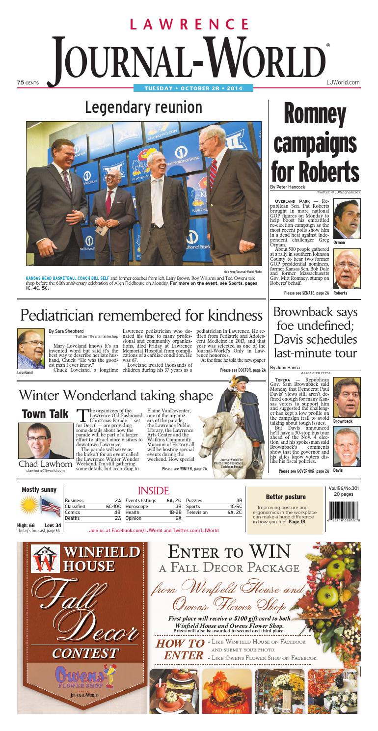 Lawrence Journal-World 102814 by Lawrence Journal-World - Issuu