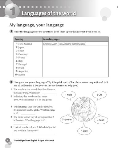 Preview Cambridge Global English Workbook 8 by Cambridge International ...