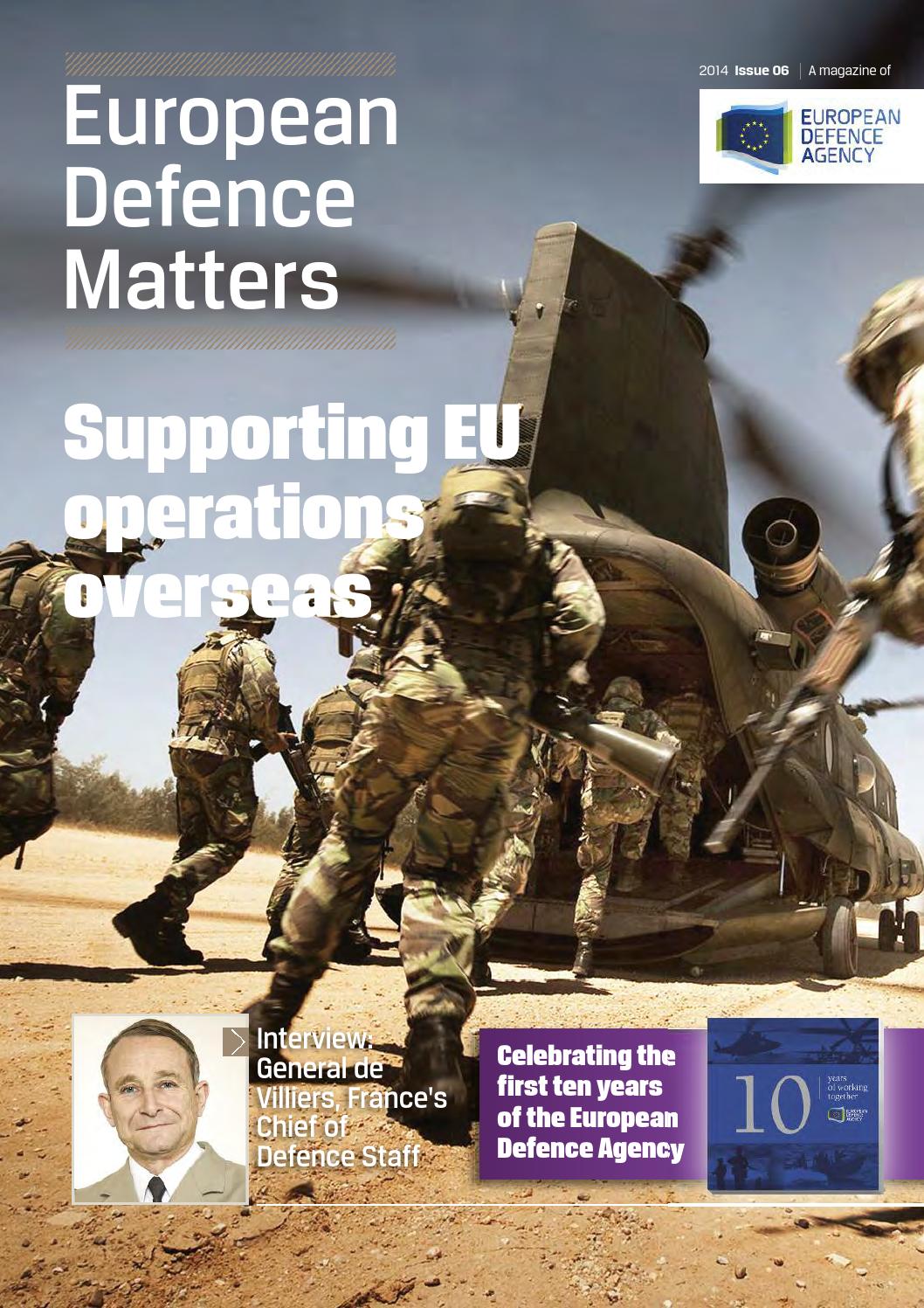 Magazine " European Defence Matters", issue 6 by European Defence ...