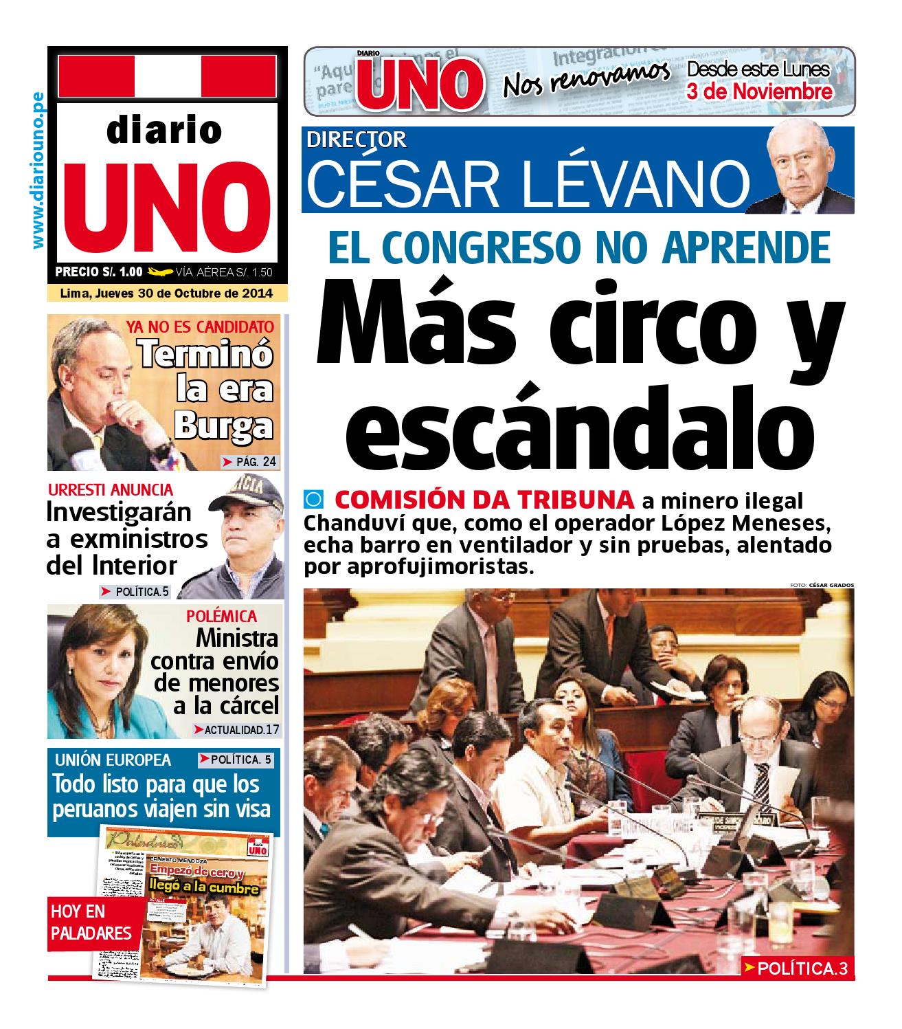 Diario UNO - 30 Octubre 2014 by Diario UNO - Issuu