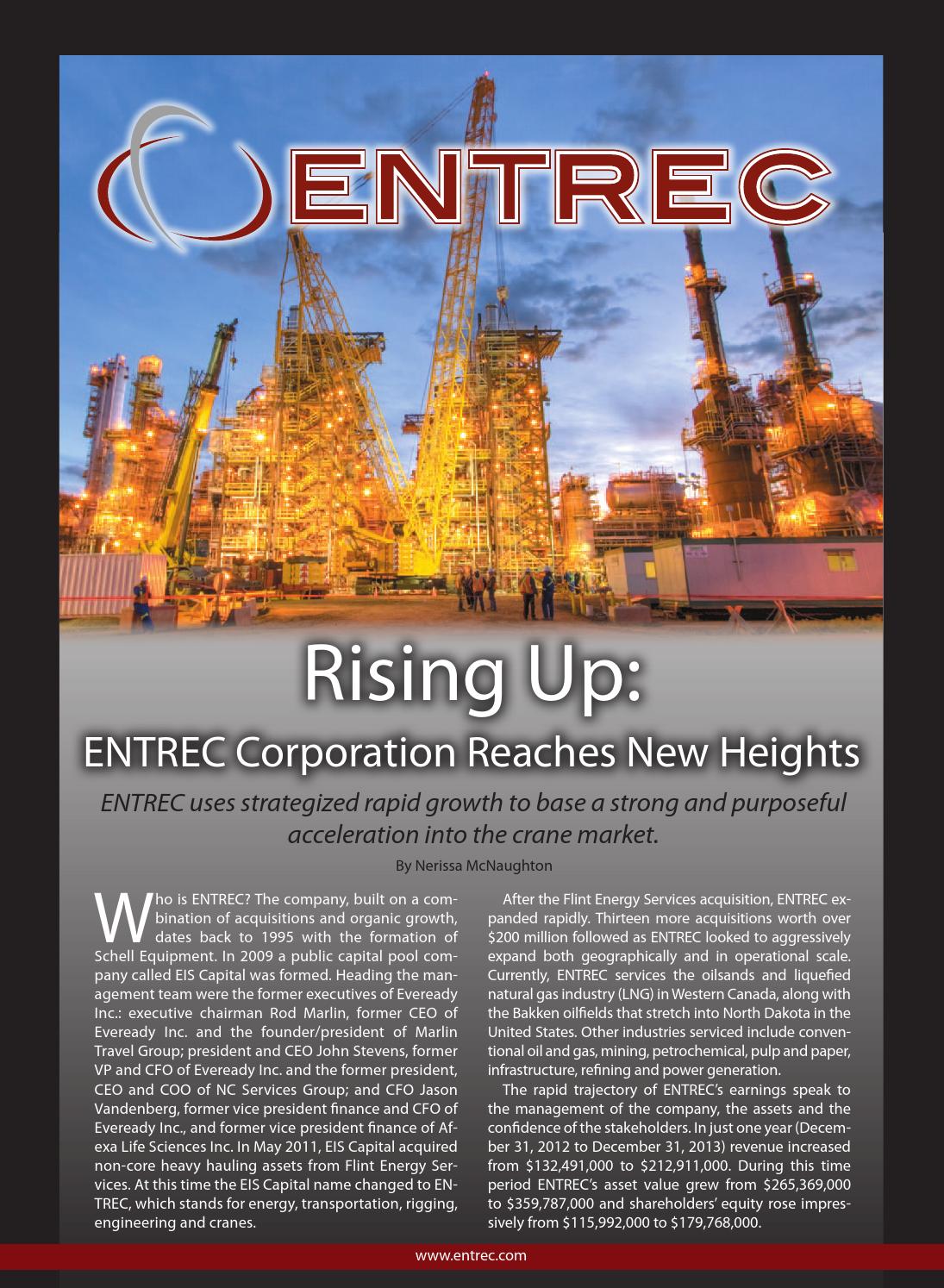ENTREC Corporation: Rising Up by Business in Edmonton Magazine - Issuu