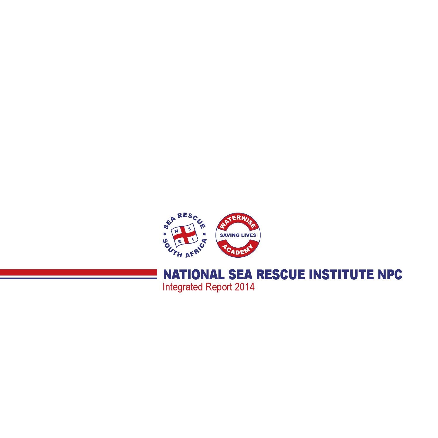 NSRI Integrated Report 2014 by The Publishing Partnership - Issuu