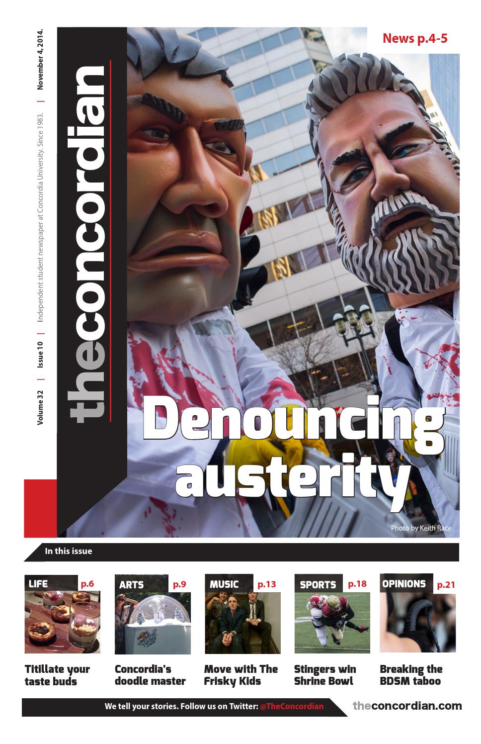 The Concordian Fall 2014 Issue 10 by The Concordian - Issuu