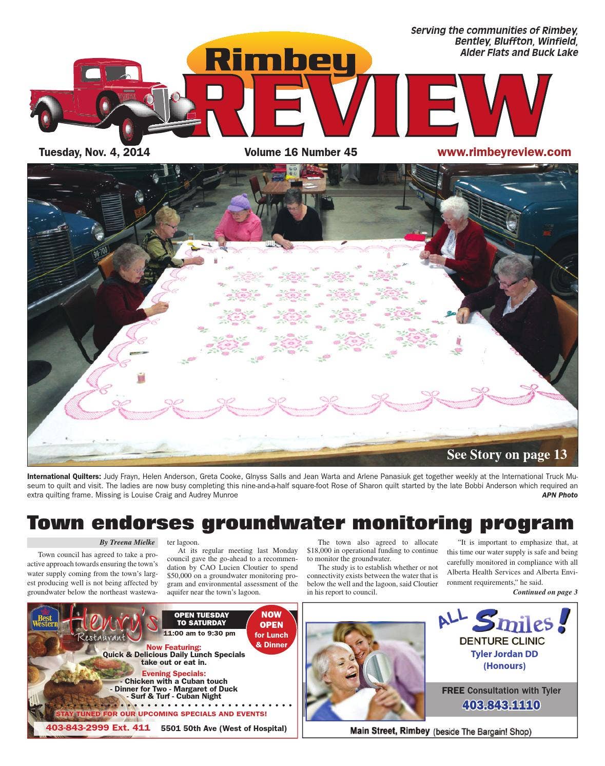 Rimbey Review, November 04, 2014 by Black Press Media Group - Issuu