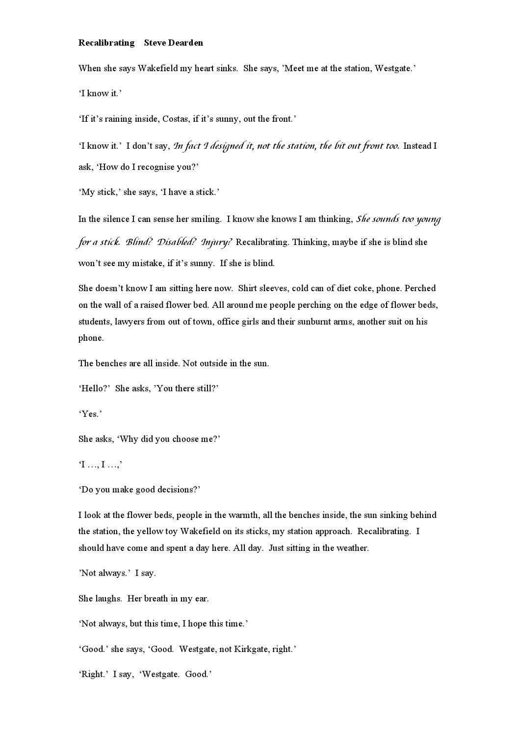 Steve Dearden by Kate Watson - Issuu