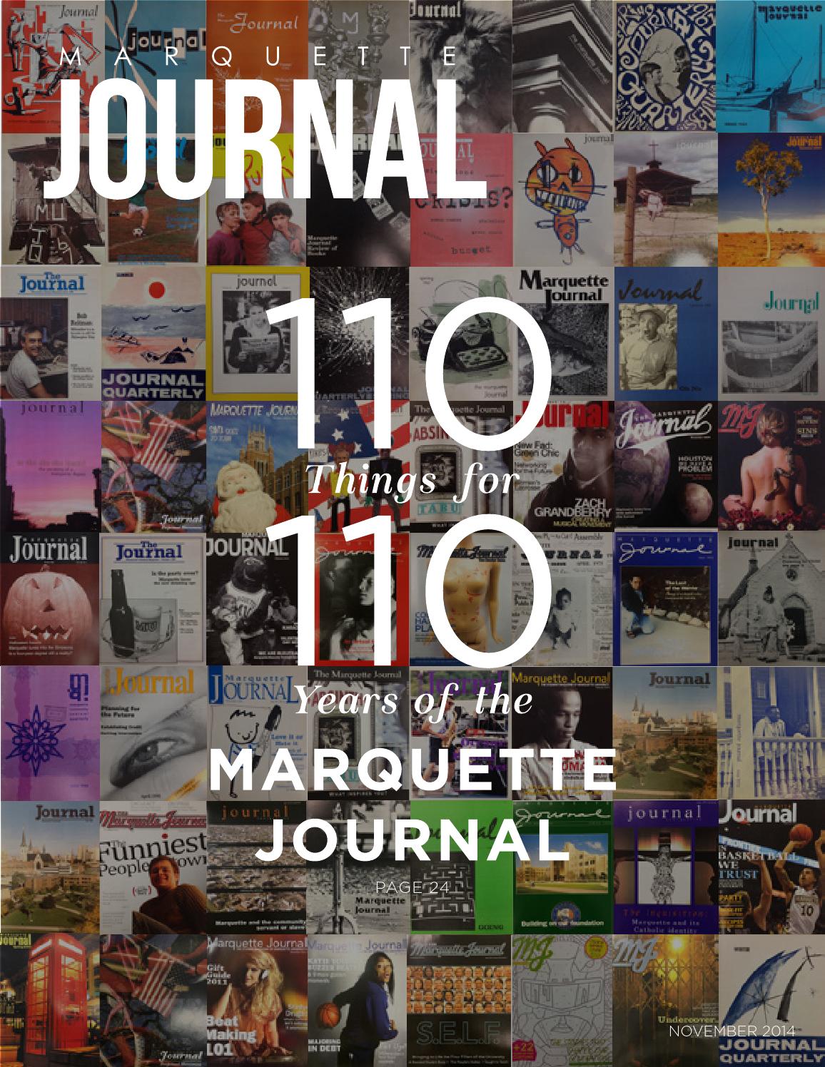 Marquette Journal November Issue by The Marquette Journal - Issuu