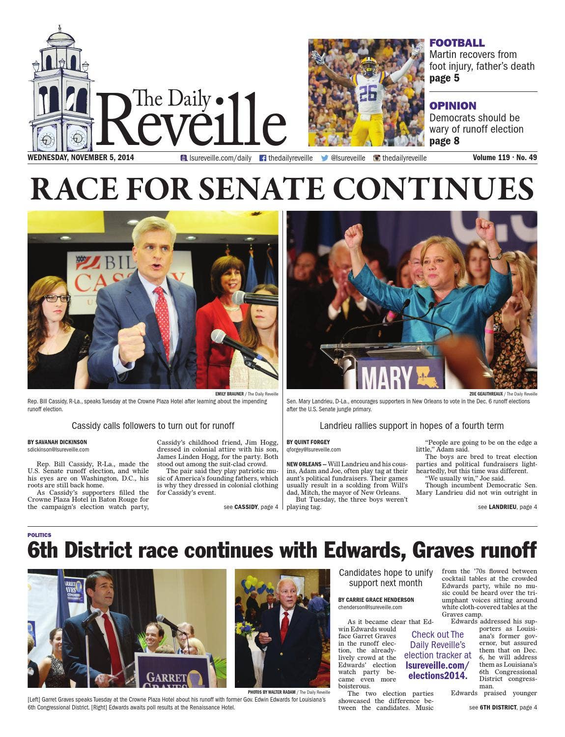 The Daily Reveille - November 5, 2014 by Reveille - Issuu