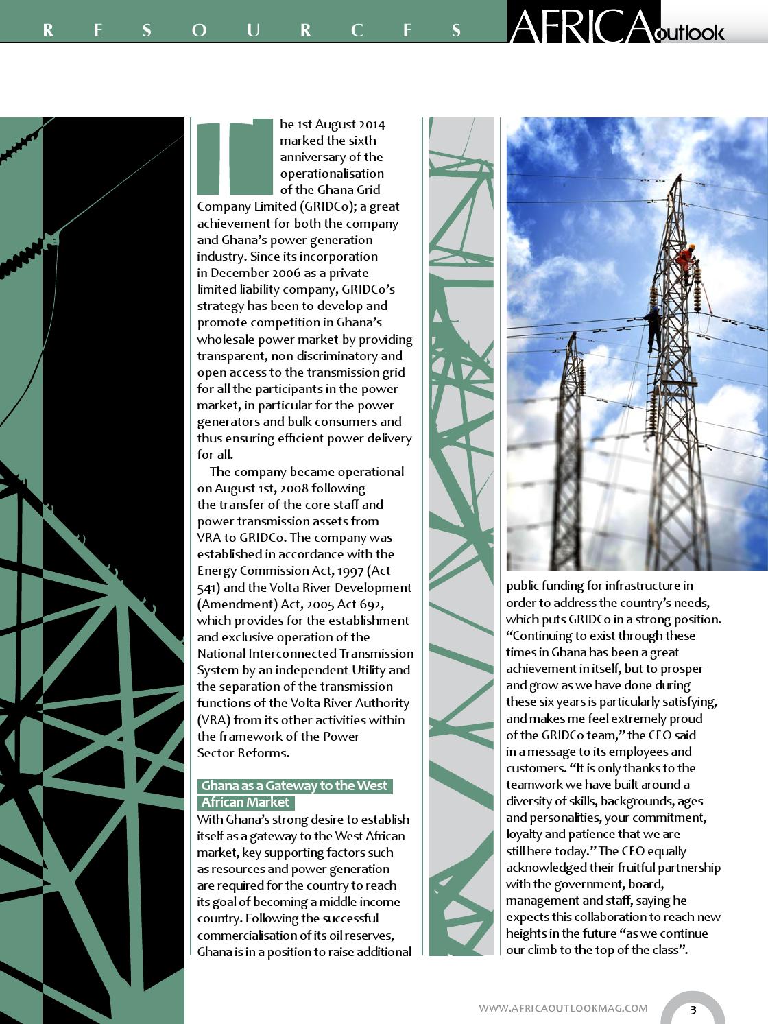 GRIDCO GHANA by Outlook Publishing - Issuu