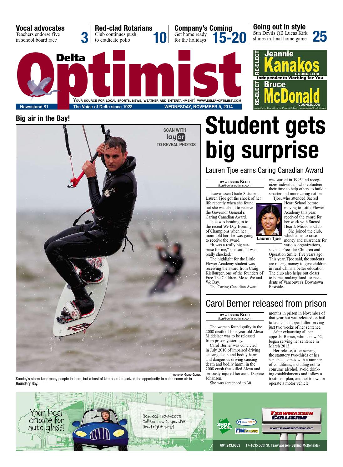 Delta Optimist November 5 2014 by Delta Optimist - Issuu