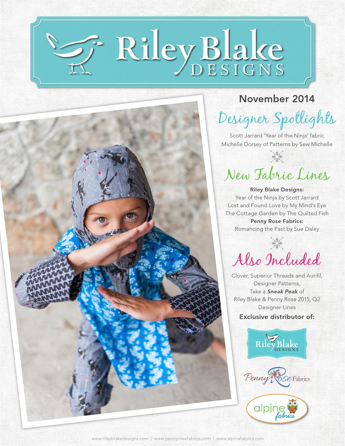 Riley Blake Designs November Consumer Monthly Mailer by Riley Blake ...