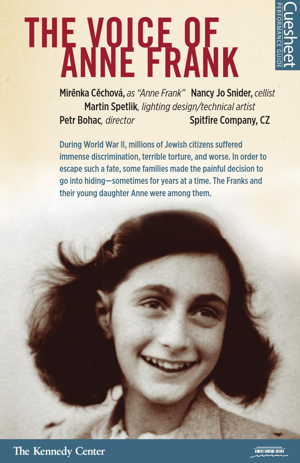 The Voice of Anne Frank by Kennedy Center Education Digital Learning ...