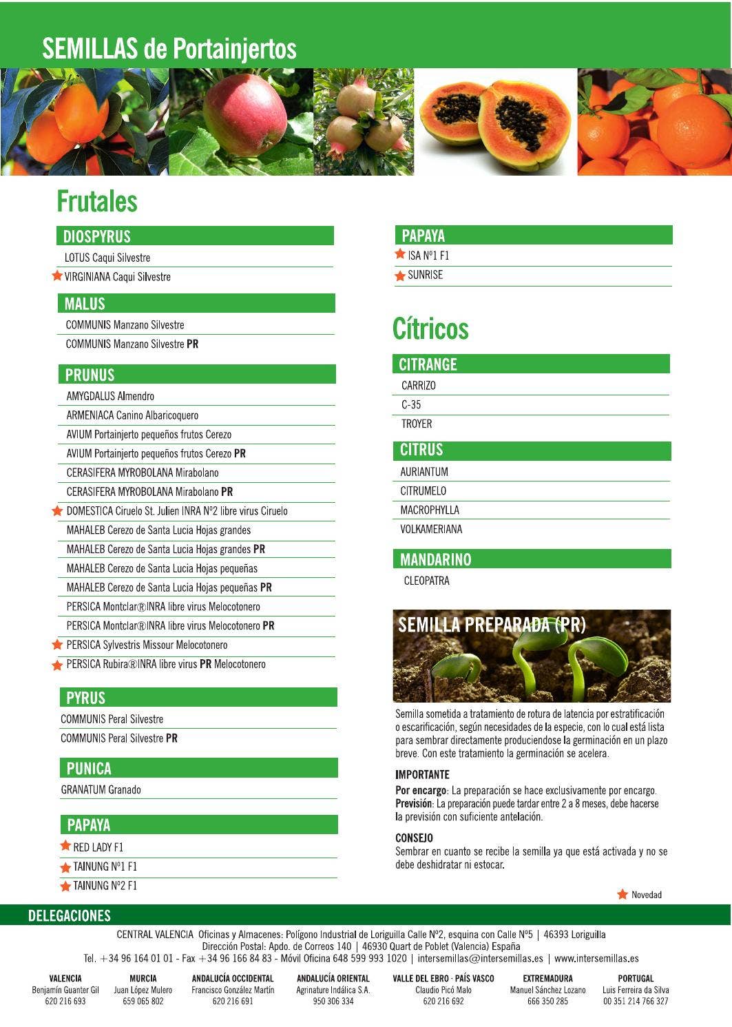 Semillas portainjertos para frutales de INTERSEMILLAS by Horticultura & Poscosecha - Issuu