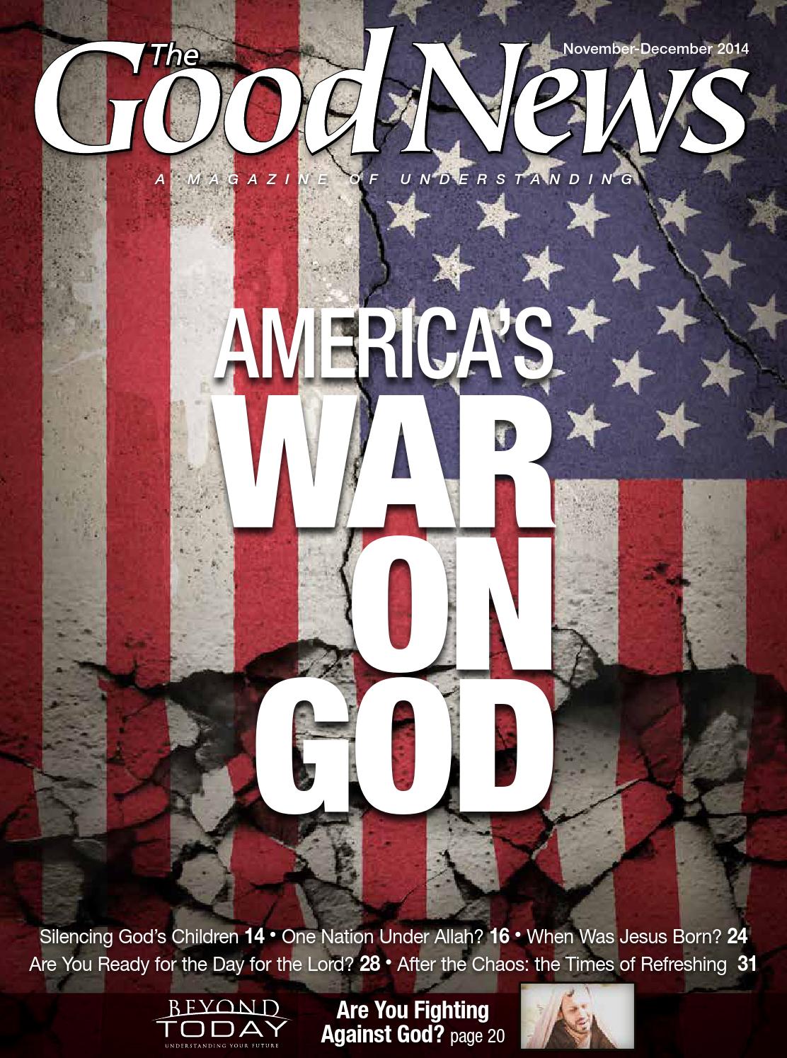 The Good News Magazine - November/December 2014 by United Church of God ...
