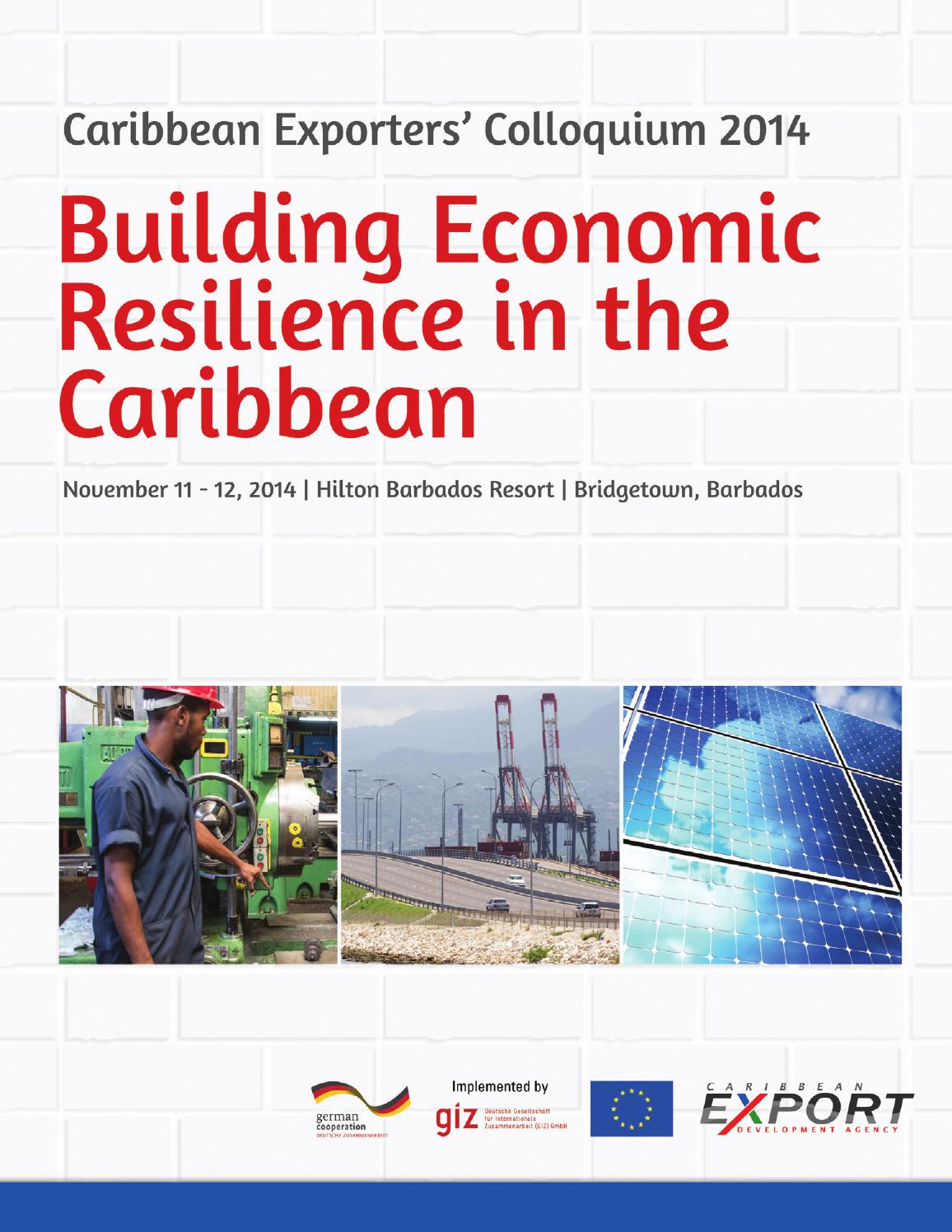 Caribbean Exporters Colloquium 2014 Agenda by Caribbean Export - Issuu