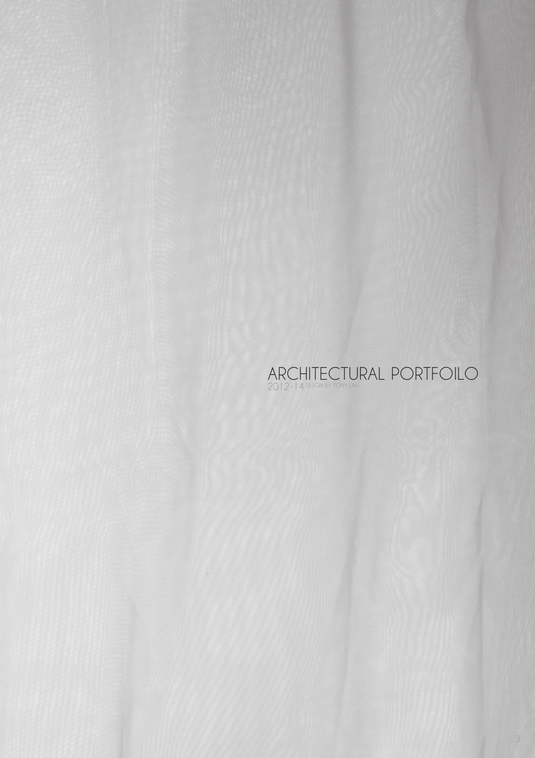 Portfolio 2012-2014 by Tony Lau - Issuu
