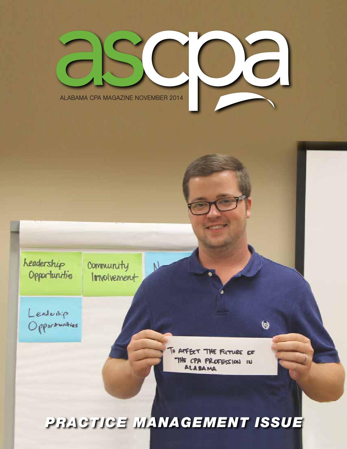 ASCPA Magazine November 2014 by Alabama Society of CPAs - Issuu