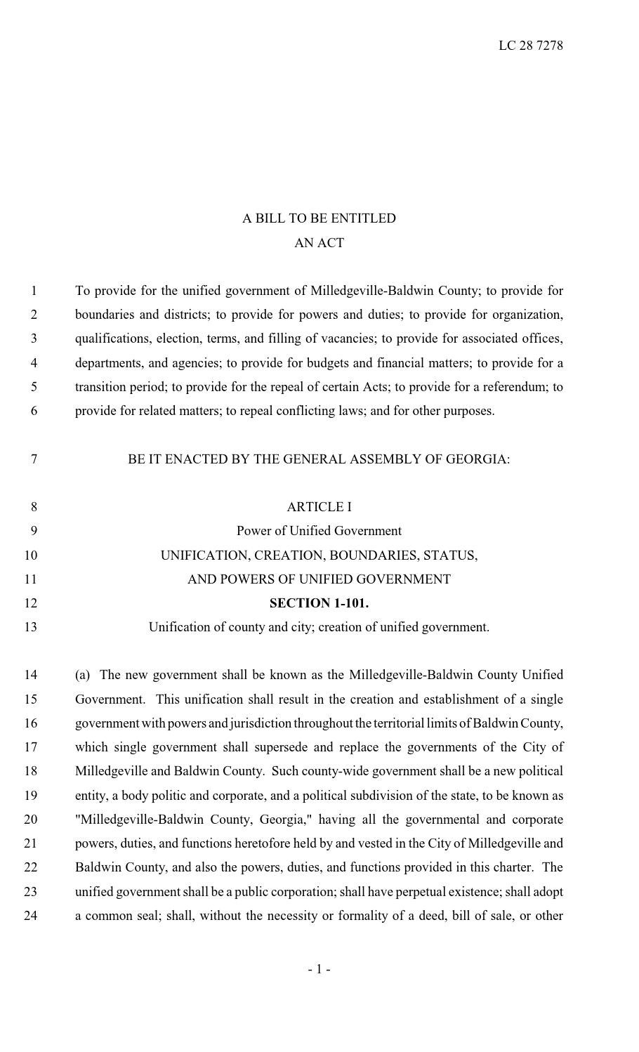 11 08 unification charter by The Union-Recorder - Issuu