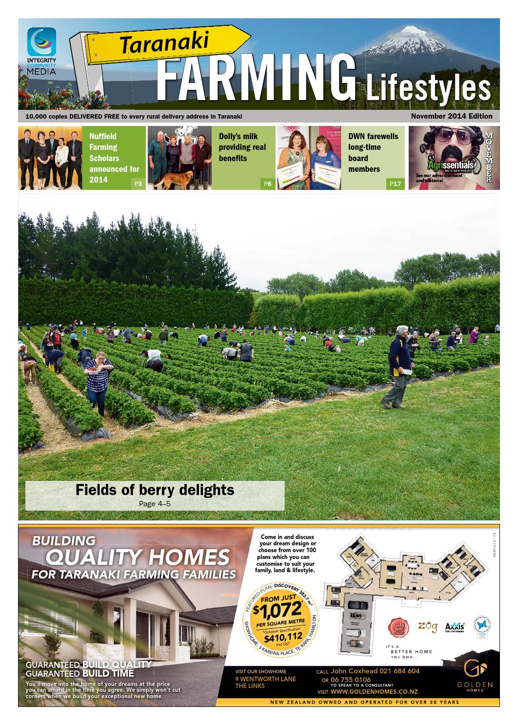 Taranaki Farming Lifestyles, November 2014 by Integrity Community Media ...