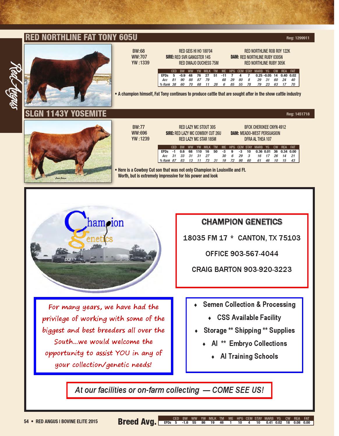 2015 Bovine Elite Semen Directory by Cattle In Motion, LLC - Issuu