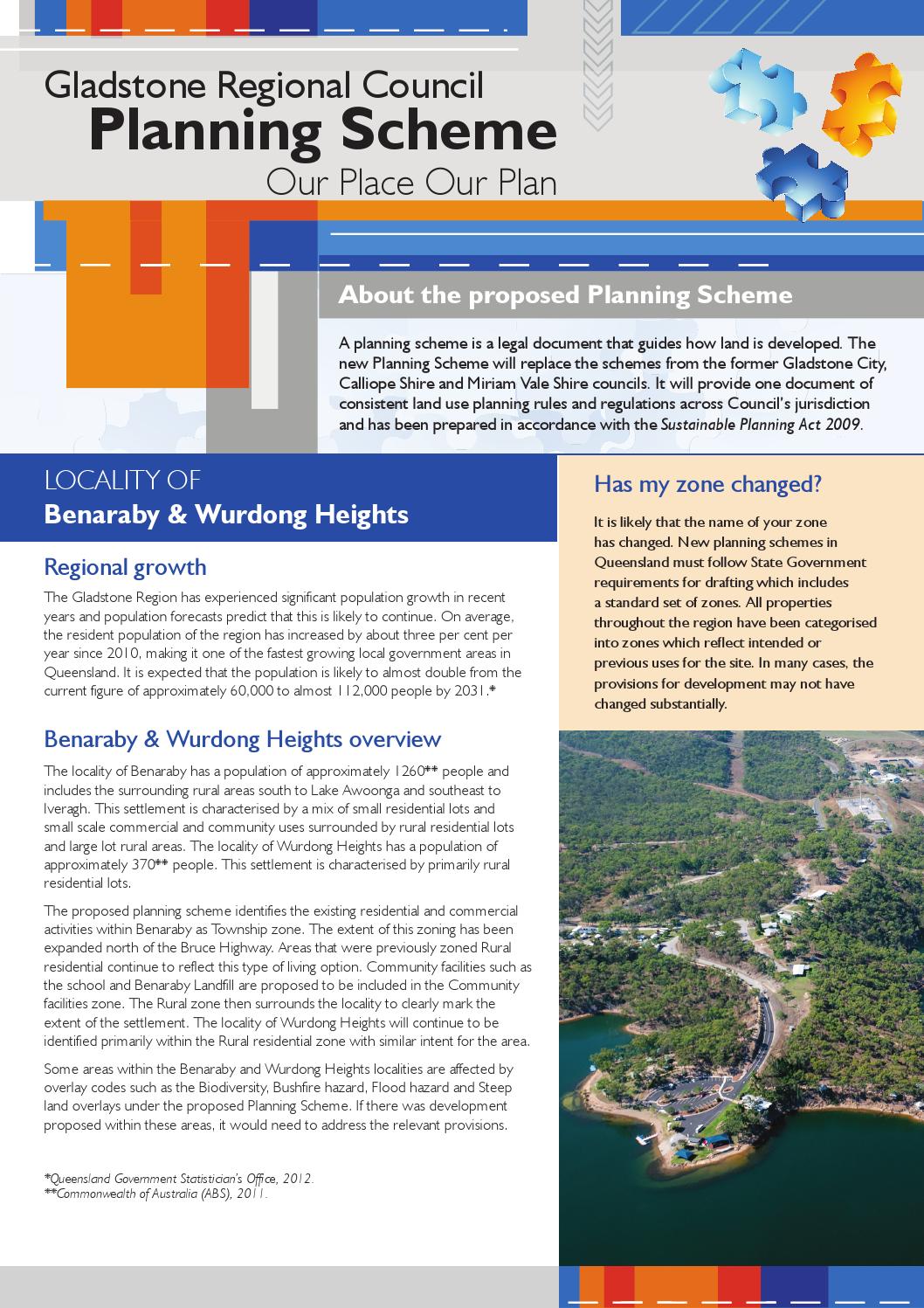 Benaraby & Wurdong Heights Proposed Planning Scheme Fact Sheet by ...