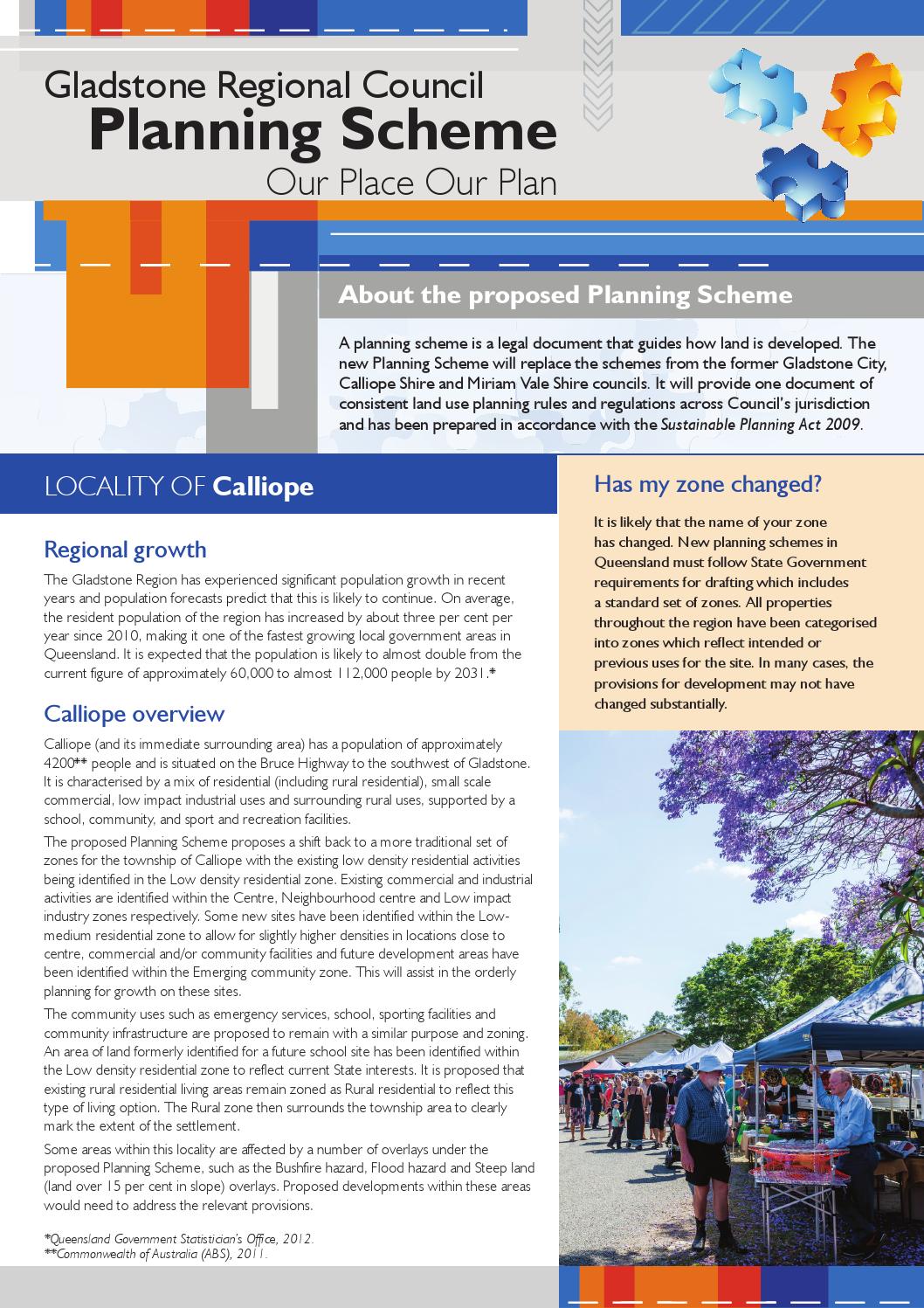 Calliope Proposed Planning Scheme Fact Sheet by Gladstone Regional ...