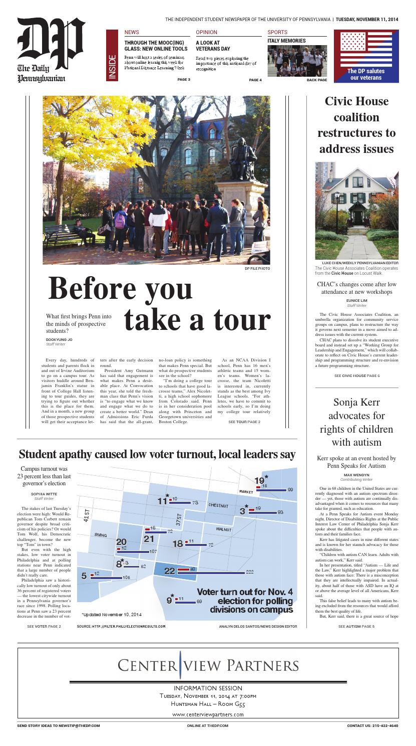 November 11, 2014 by The Daily Pennsylvanian - Issuu