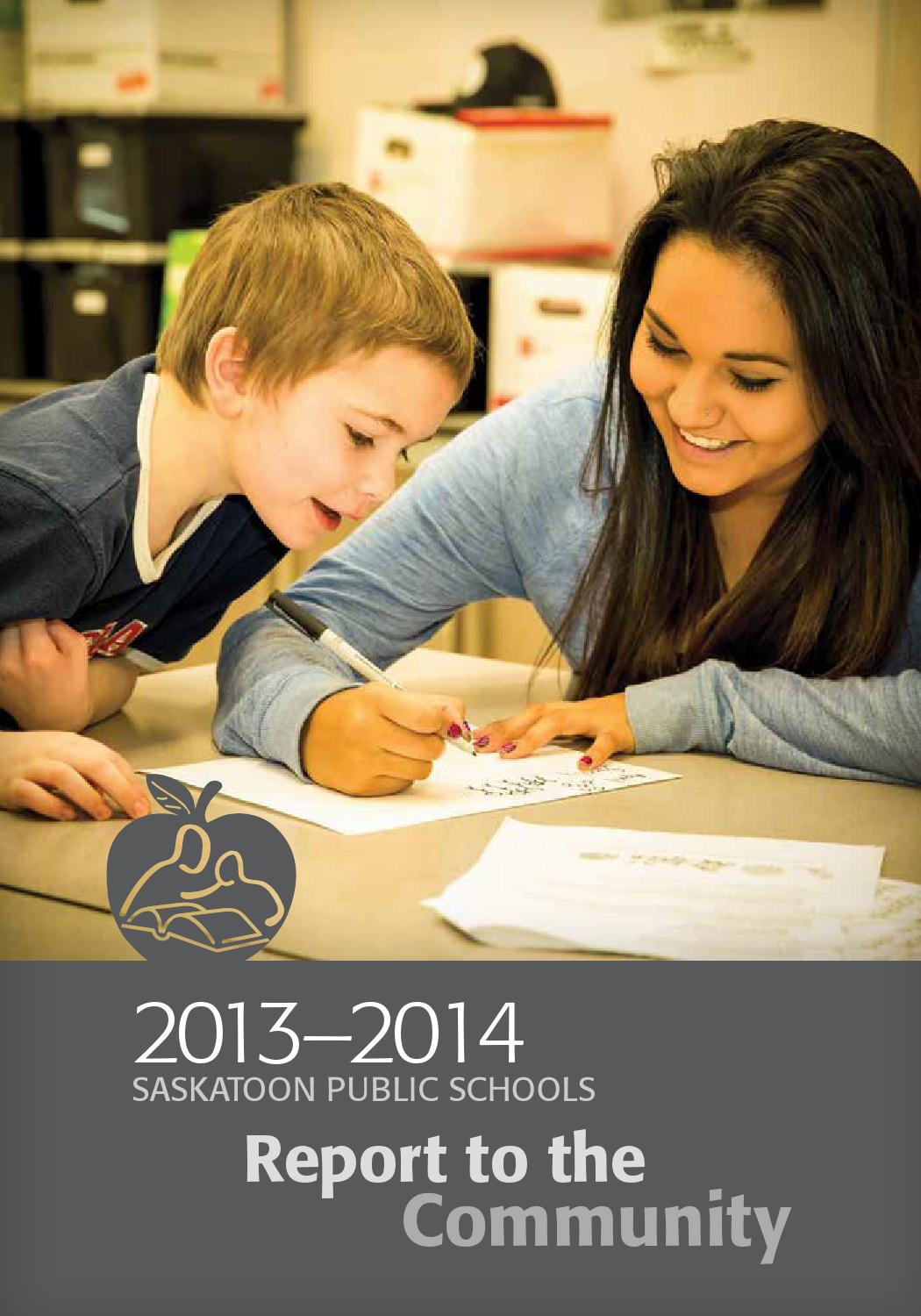 SPS Report to the Community 2013-14 by Saskatoon Public Schools - Issuu