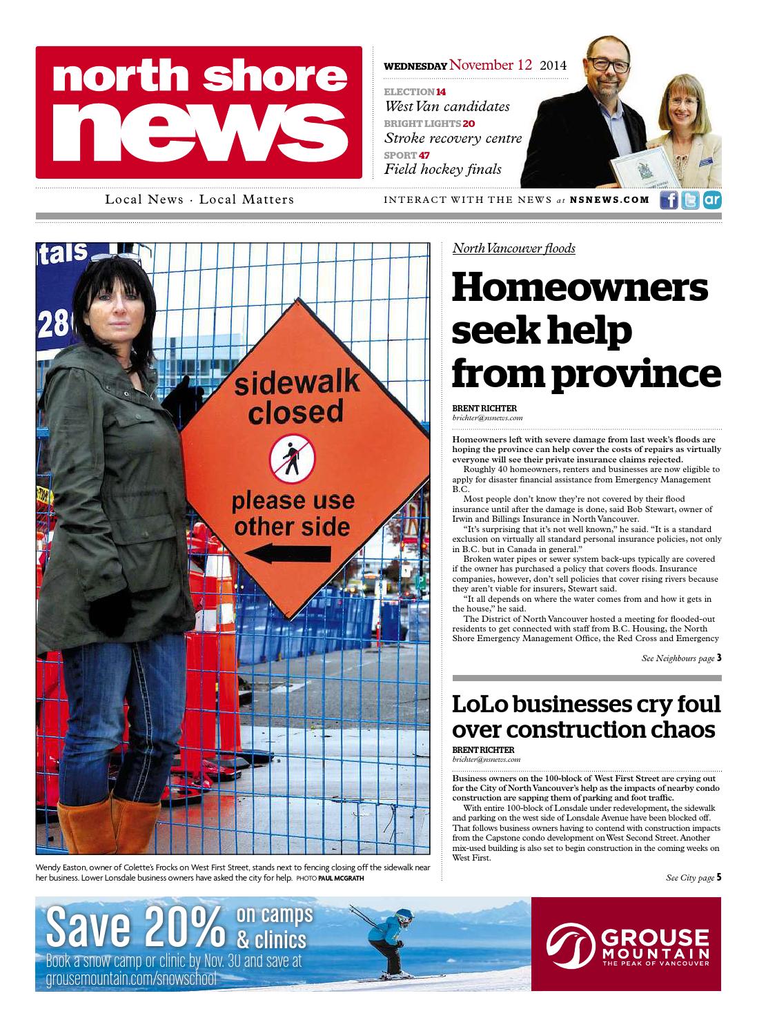 North Shore News November 12 2014 by North Shore News - Issuu