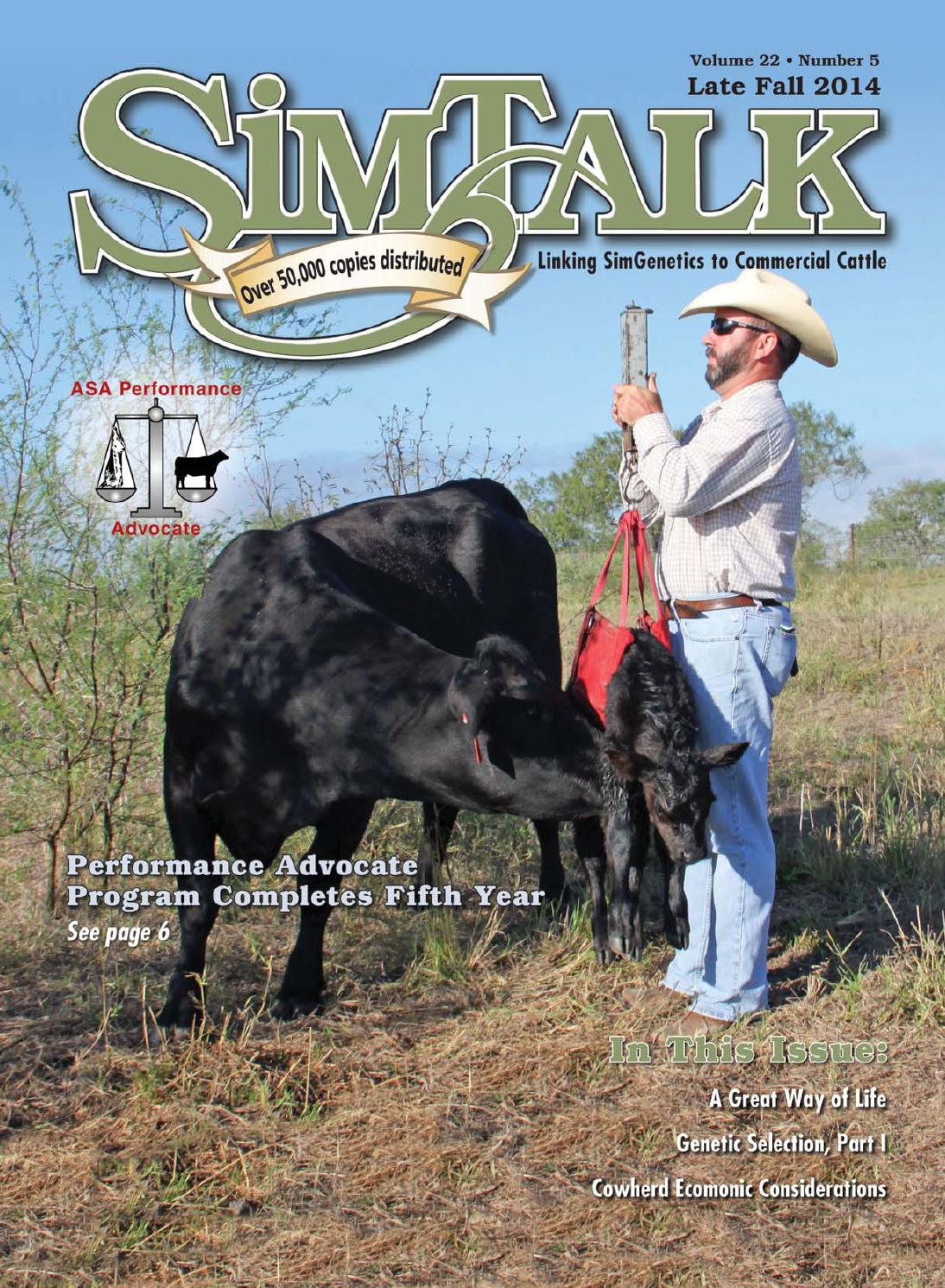 SimTalk Late Fall 2014 by American Simmental Publication, Inc - Issuu