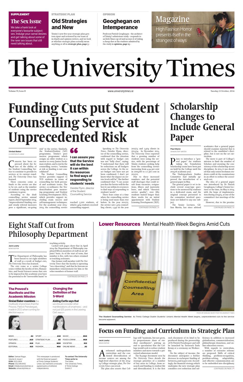 The University Times, Vol. 6, Issue 2 by The University Times - Issuu