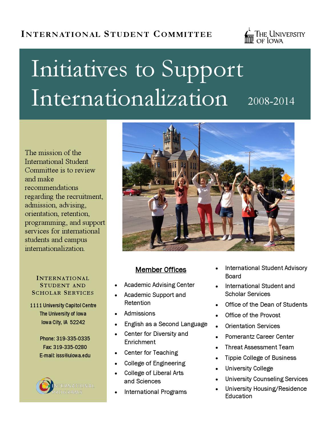 Initiatives to Support Internationalization by UI International ...