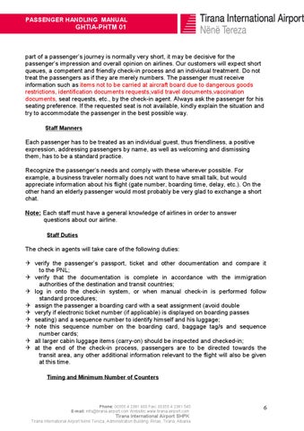 Passenger Handling Manual guidelines by Igli Larashi - Issuu
