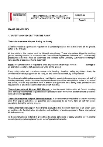 Ramp Handling Management - Manual by Igli Larashi - Issuu