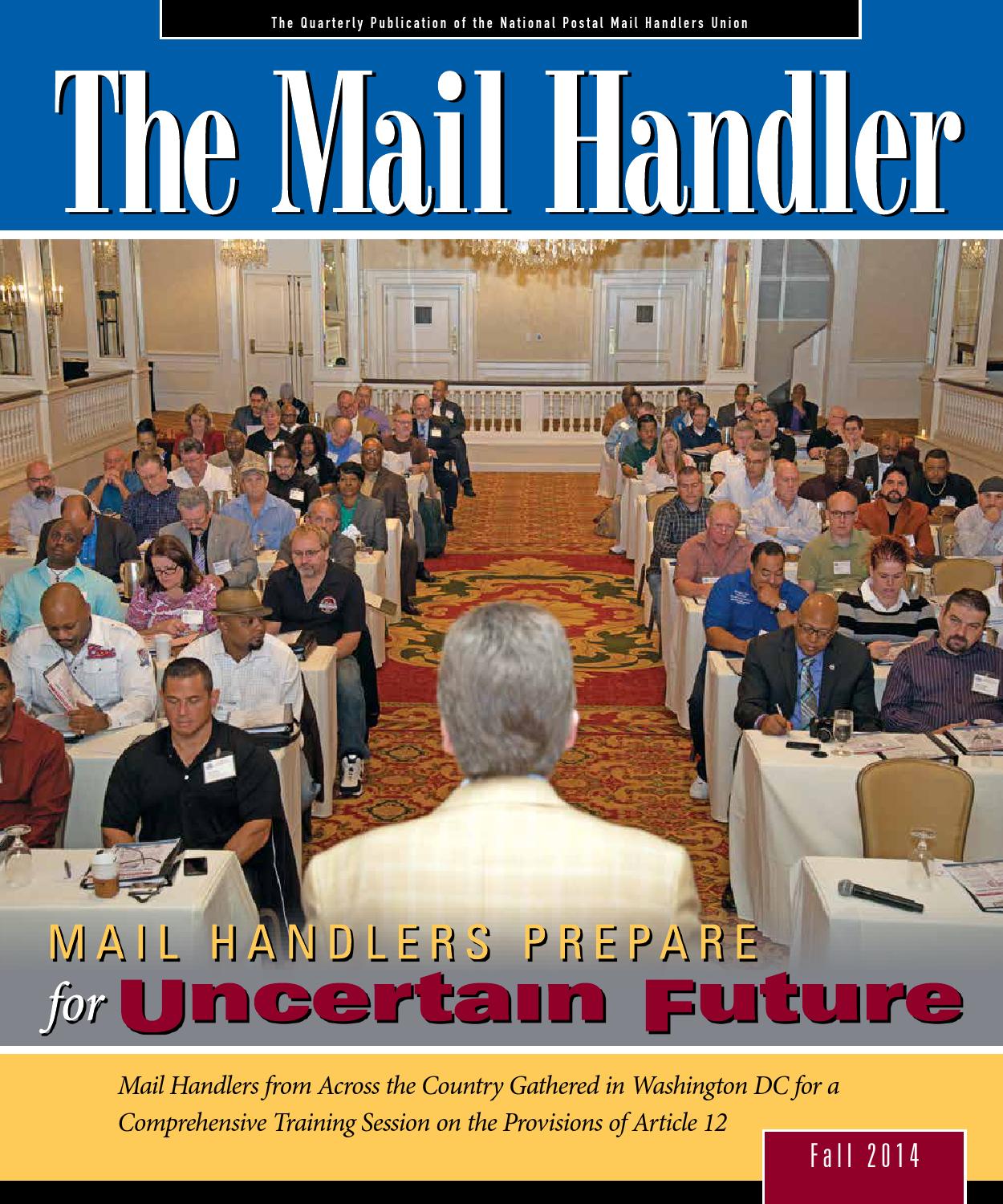The Mail Handler Magazine Fall 2014 by National Postal Mail Handlers ...