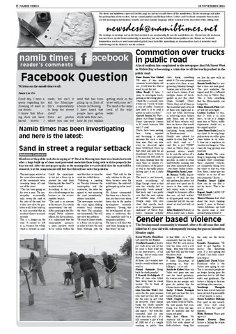 18 novt namib times newspaper by Namib Times Virtual - Issuu