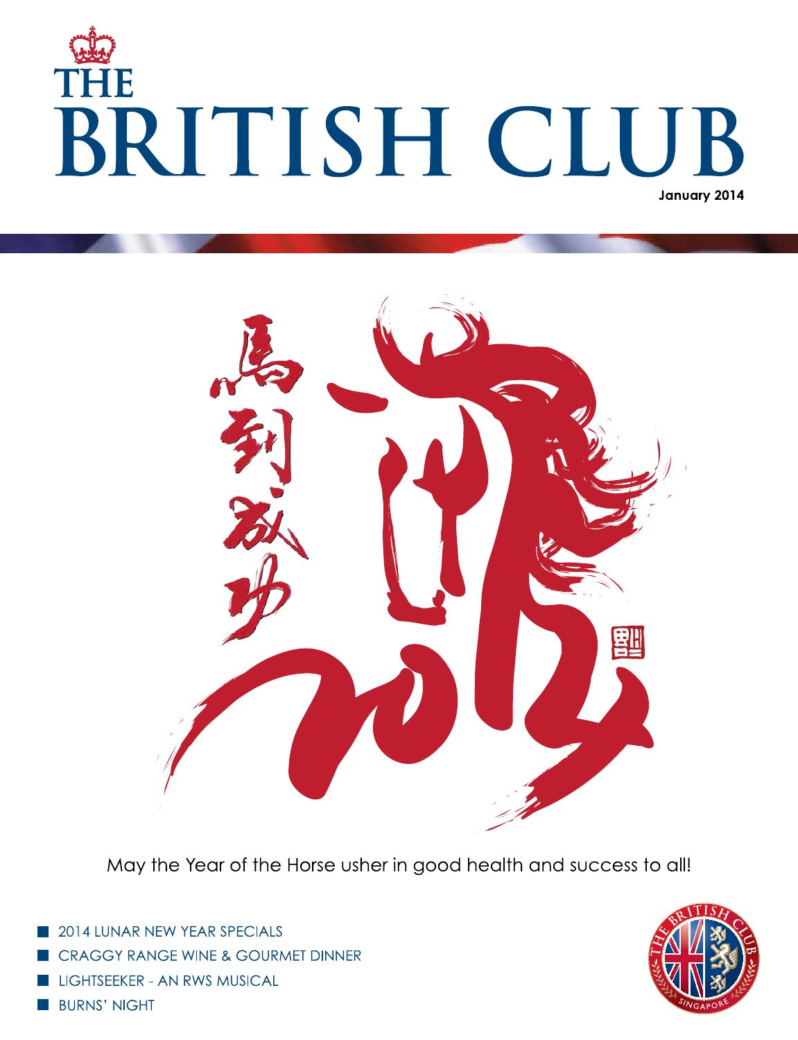 January 2014 by The British Club - Issuu