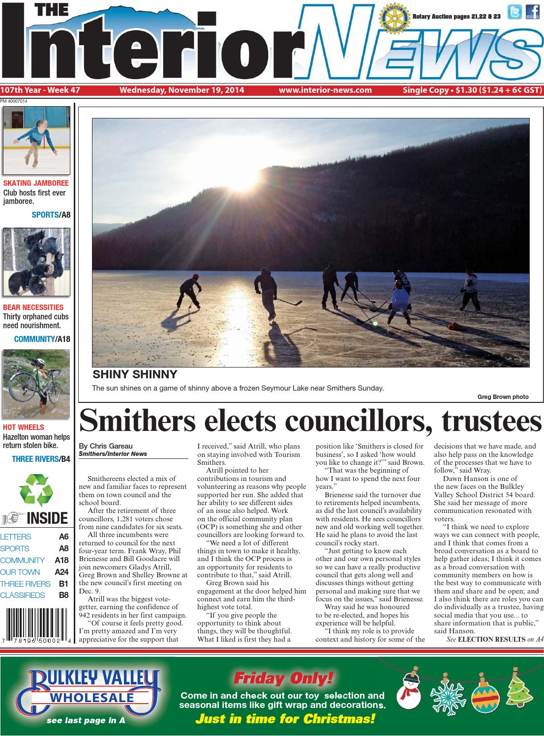 Smithers Interior News, November 19, 2014 by Black Press Media Group ...