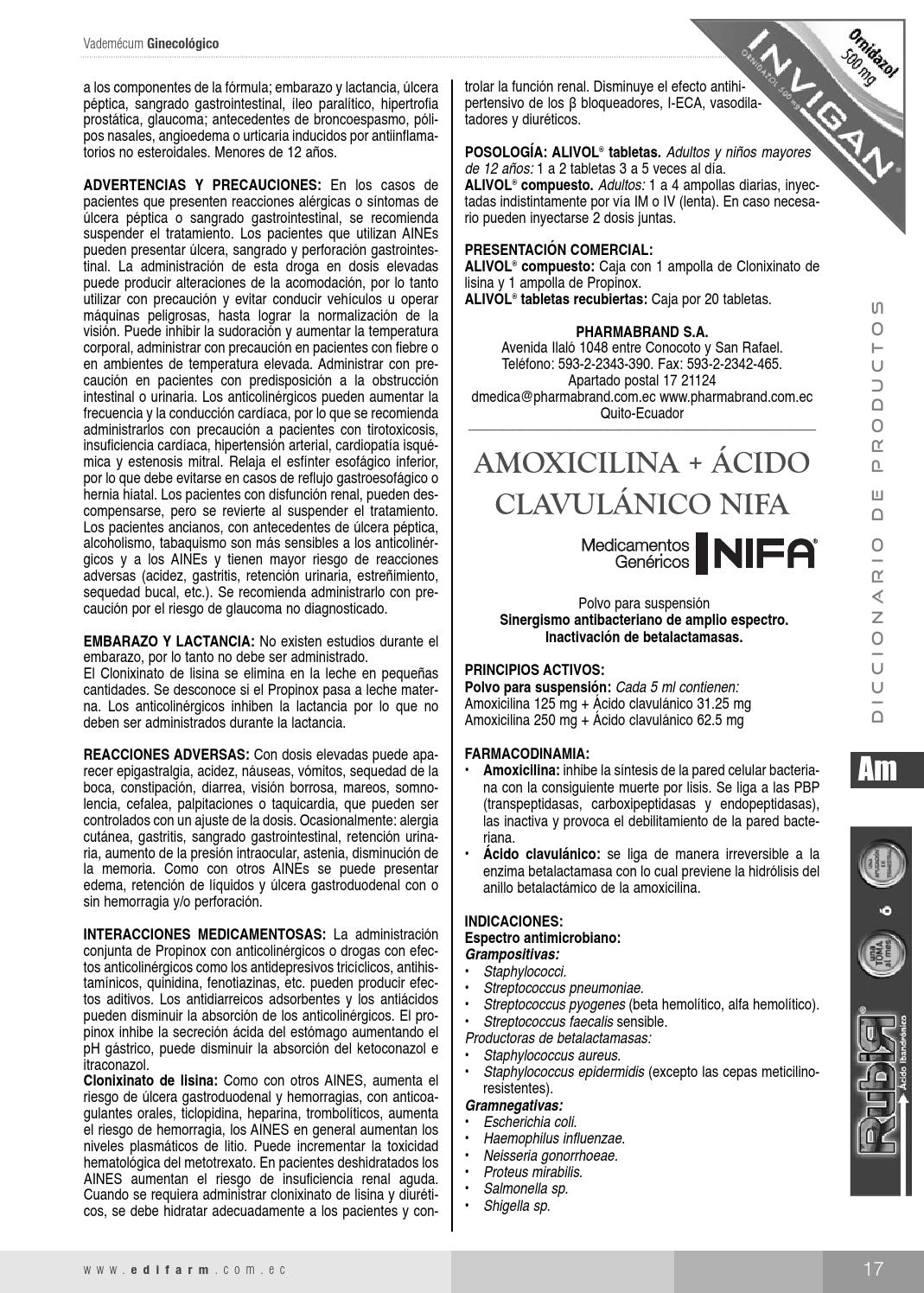 Vademecum ginecologico edifarm by Edifarm & Cía. - Issuu