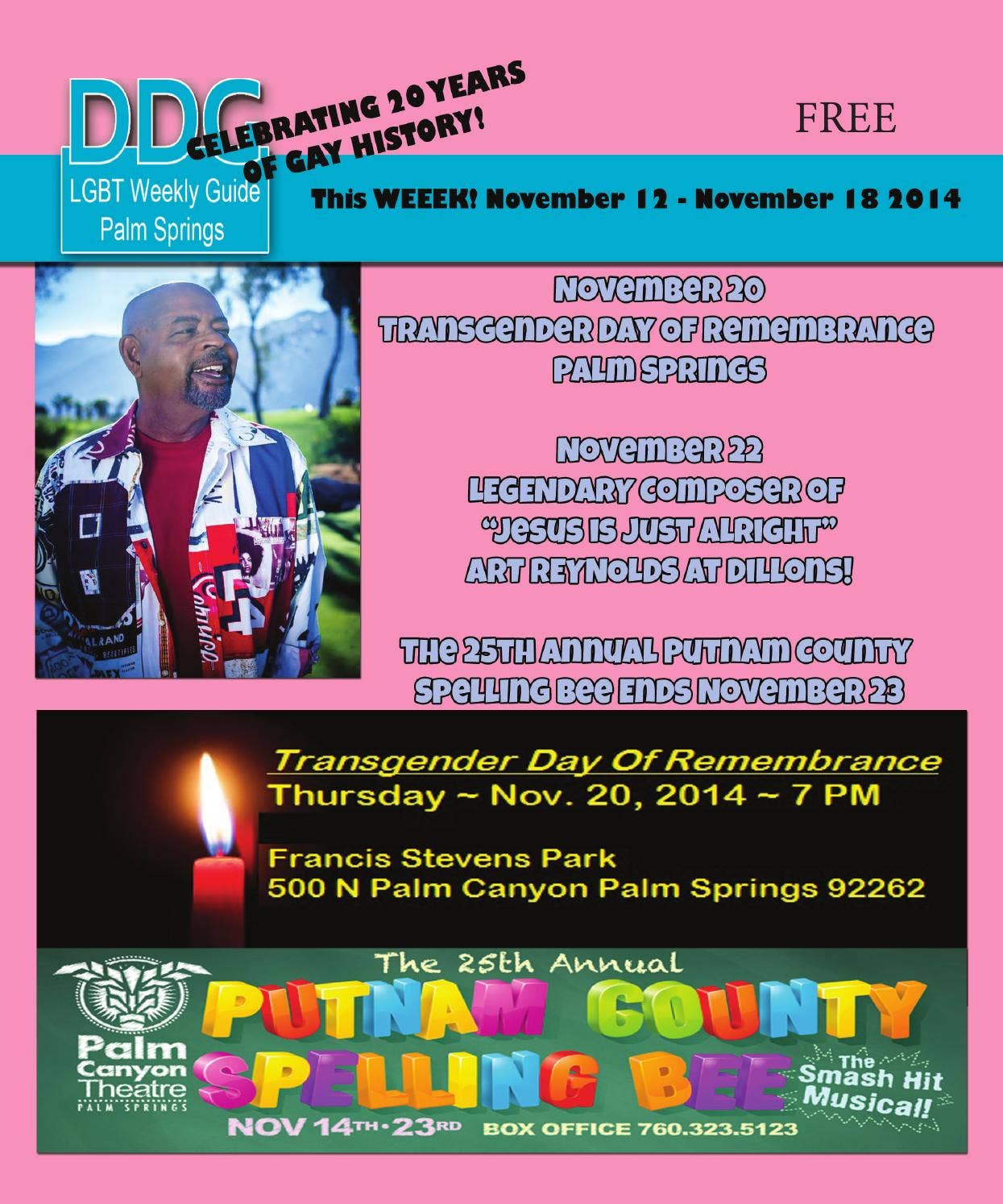 Palm Springs Gay Magazine, LGBT Desert Daily Guide Week of Nov 19, 2014 ...