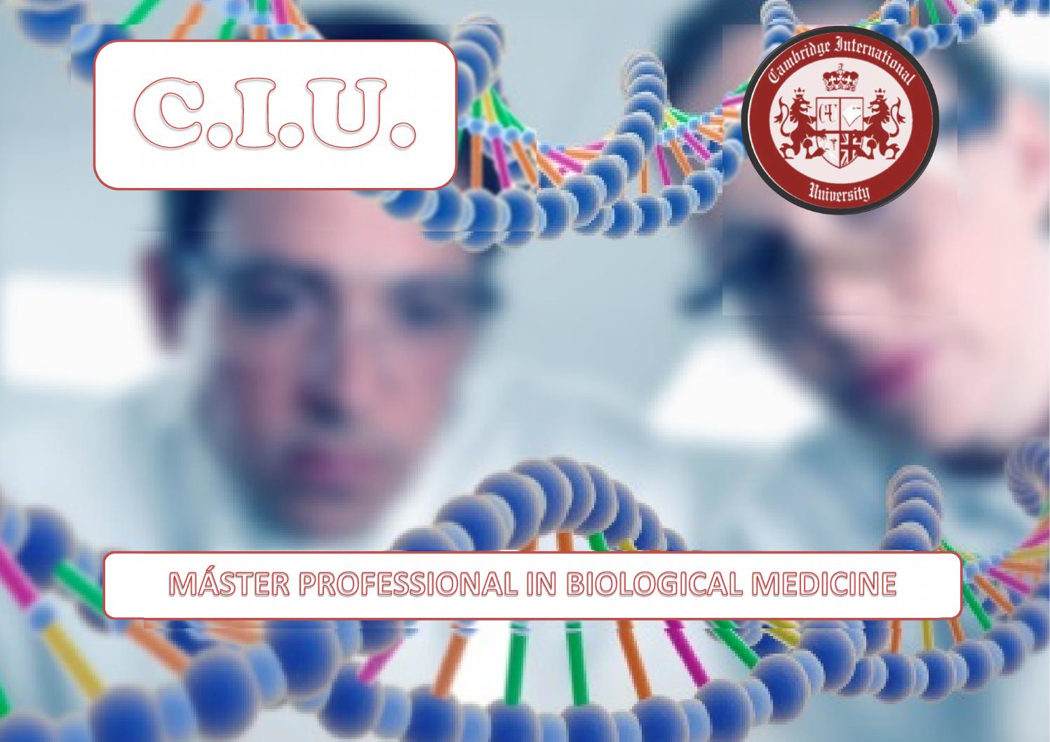 Máster Profesional en Medicina Biológica by C.I.U. Cambridge ...