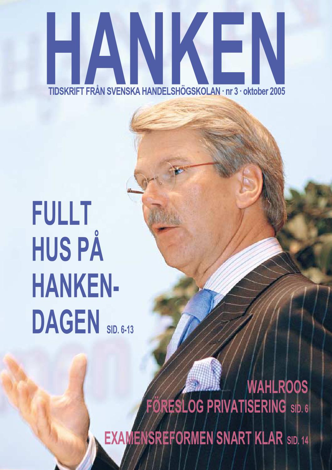 Hanken #3/2005 by Hanken School of Economics - Issuu