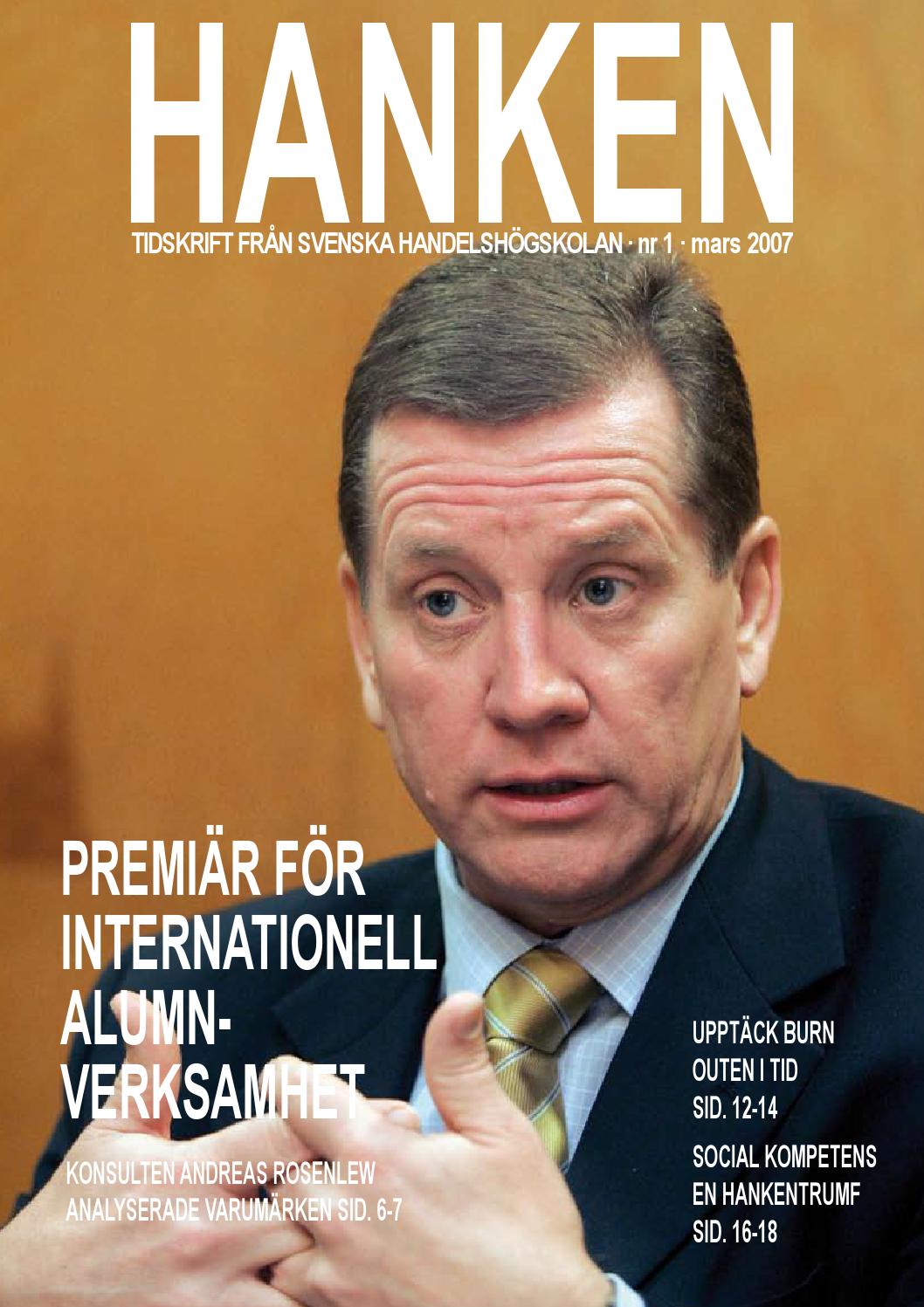 Hanken #1/2007 by Hanken School of Economics - Issuu