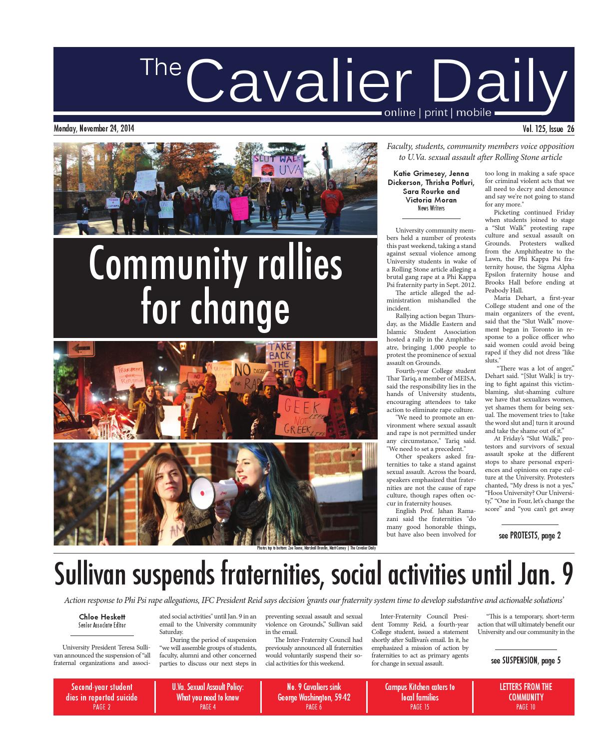 Monday, November 24, 2014 by The Cavalier Daily - Issuu