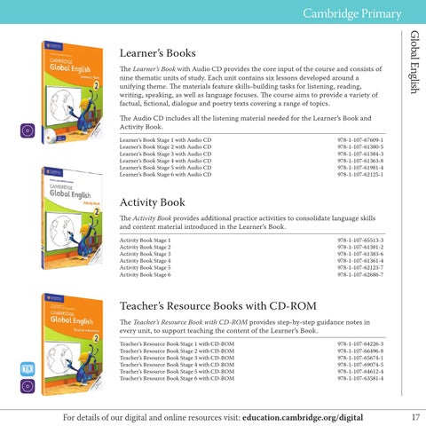 Cambridge University Press International Primary Catalogue 2015 by ...