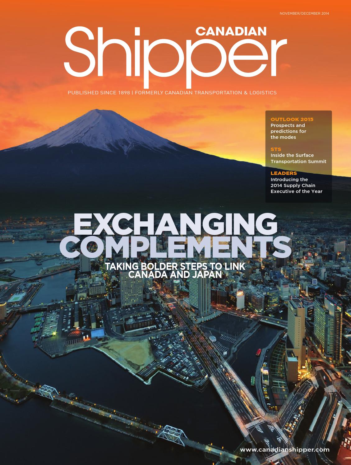 Canadian Shipper November/December 2014 by Annex Business Media - Issuu